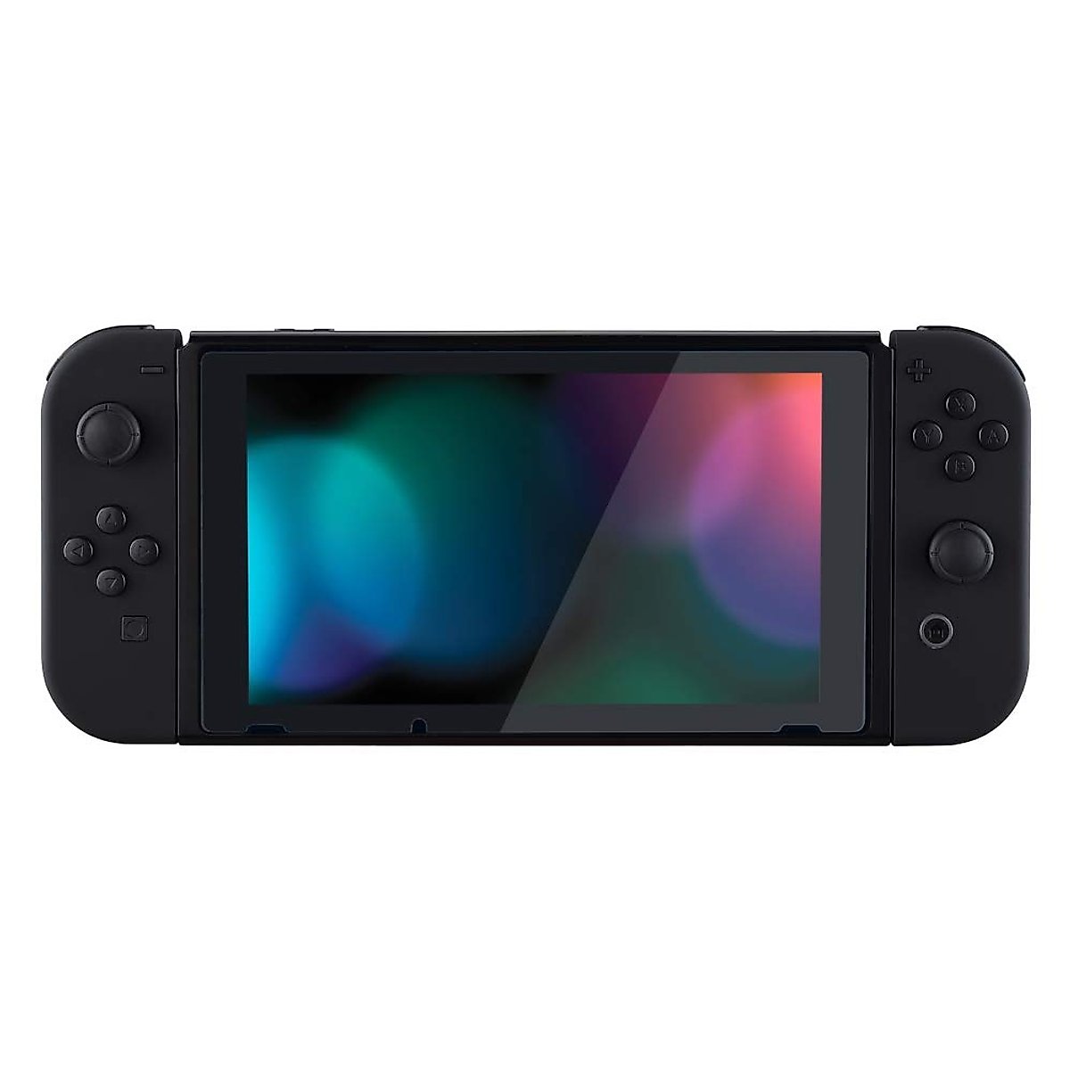 eXtremeRate DIY Replacement Shell Buttons for Nintendo Switch & Switch OLED, Black Soft Touch Custom Housing Case with Full Set Button for Joycon Handheld Controller - Console Shell NOT Included
