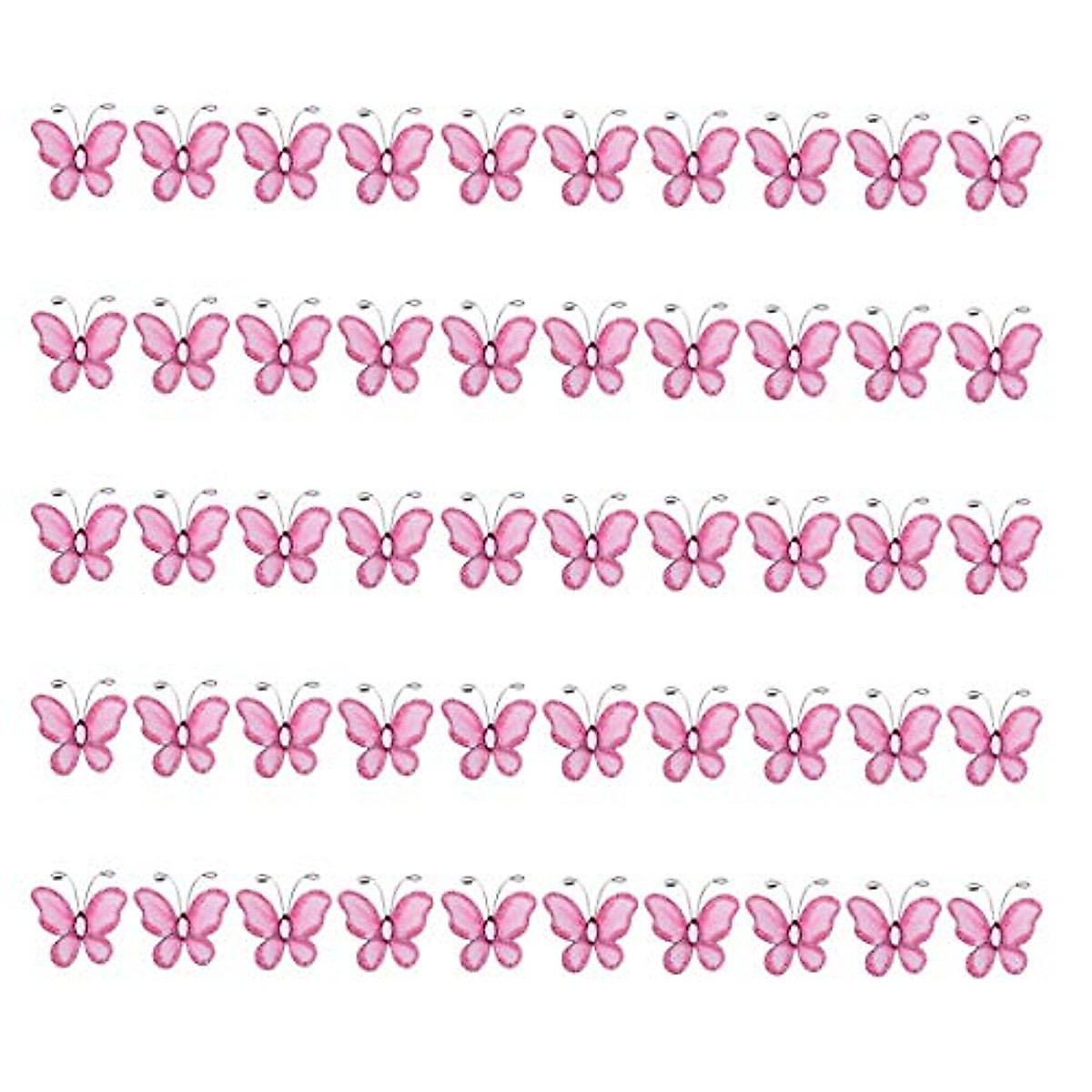 Veemoon Wall Decor Wall Wall Wall Wall Wall Fine Glitter mesh Wire Glitter, 50pcs 3D Craft Fabric Butterflies mesh Glitter with gem for Home and Wedding Party Decorations Decor