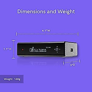 Teradek Vidiu X Ultra-Slim HD Live Streaming Encoder, Stream Live 1080p Video on Facebook, YouTube and More with Network Bonding and H.264 Compression, HDMI, RTMP(S), USB-C Power Input