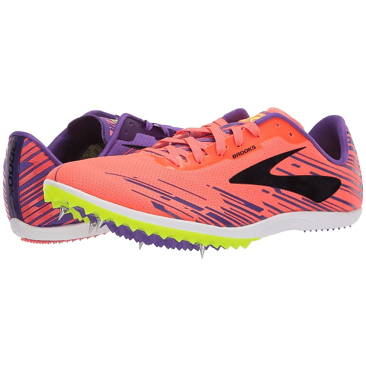 Brooks Mach 18 Fiery Coral/Electric Purple/Black 10.5 B (M)