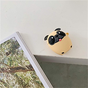 Lupct Cartoon Case for AirPod Pro 2019/Pro 2 Gen 2022 Cover Cases Cute Funny Cool for Boys Teen Girls Girly Kids Fun Unique Character 3D Animal Kawaii Pretty for AirPods Air Pods Pro (Red Lip Dog)