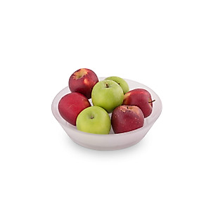 Arthur Court Designs Aluminum Monkey Banana Holder Counter Top Stand with Glass Fruit Bowl 9.5 inch Diameter x 17 inch Tall