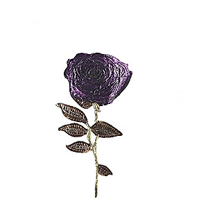 Sequin Big Eye Rose English Letter Embroidery Appliques Ironing Sewing Patches DIY Clothing Decoration 5 Pcs