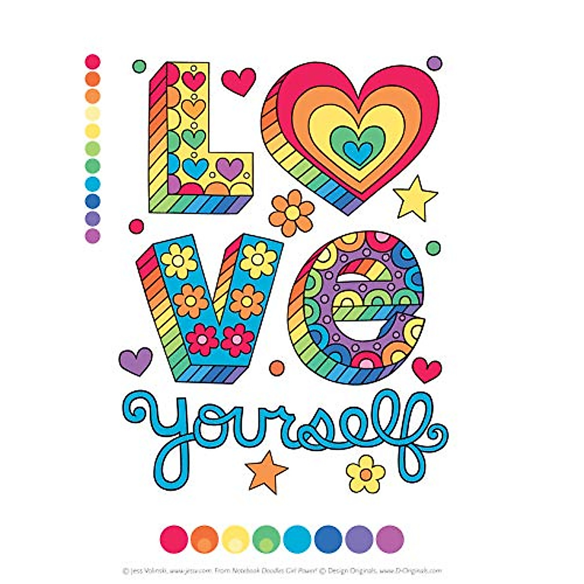 Notebook Doodles Girl Power! Coloring & Activity Book (Design Originals) 32 Inspiring, Beginner-Friendly Art Activities to Boost Confidence & Self-Esteem in Tweens, on High-Quality Perforated Paper