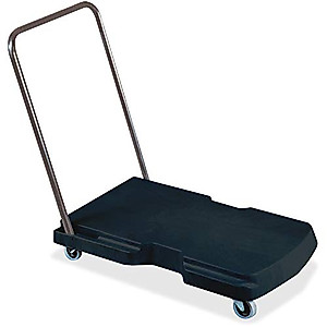 Rubbermaid Commercial Products Convertible Folding Utility Dolly/Cart/Platform Truck with wheels, 250 lbs Capacity, for Moving/Warehouse/Office (FG430000BLA)