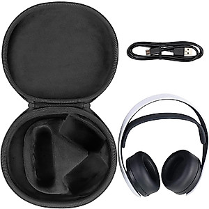 Aenllosi Hard Carrying case Compatible with Playstation 5 Pulse 3D Wireless Headset (Black)
