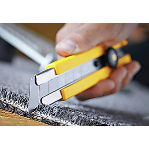 OLFA 25mm Extra Heavy-Duty Utility Knife (H-1) - Multi-Purpose Custom Cutting Depth Utility Knife w/ Anti Slip Grip & Snap-Off Blade, Replacement Blades: Any OLFA 25mm Blade