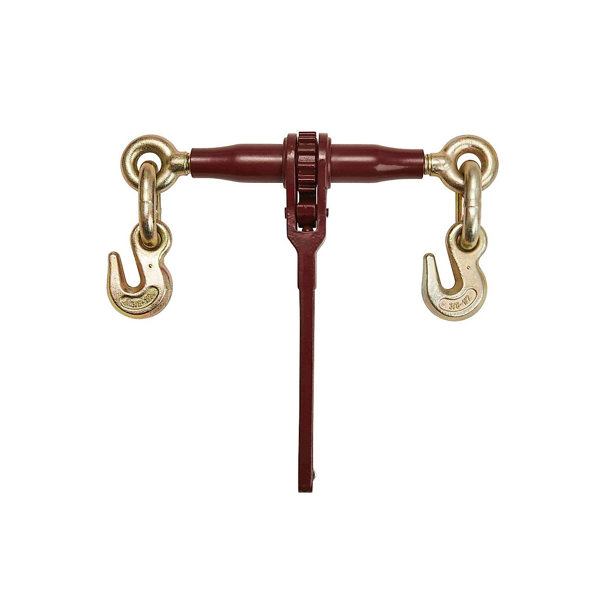 Mytee Products 4 Pack 3/8" - 1/2" Pro Heavy Duty Ratchet Load Chain Binder with with Grab Hooks - 12,000 Lbs Working Load Limit - Heavy Swaged Barrel Cold-Drawn Tubing for Increased Strength