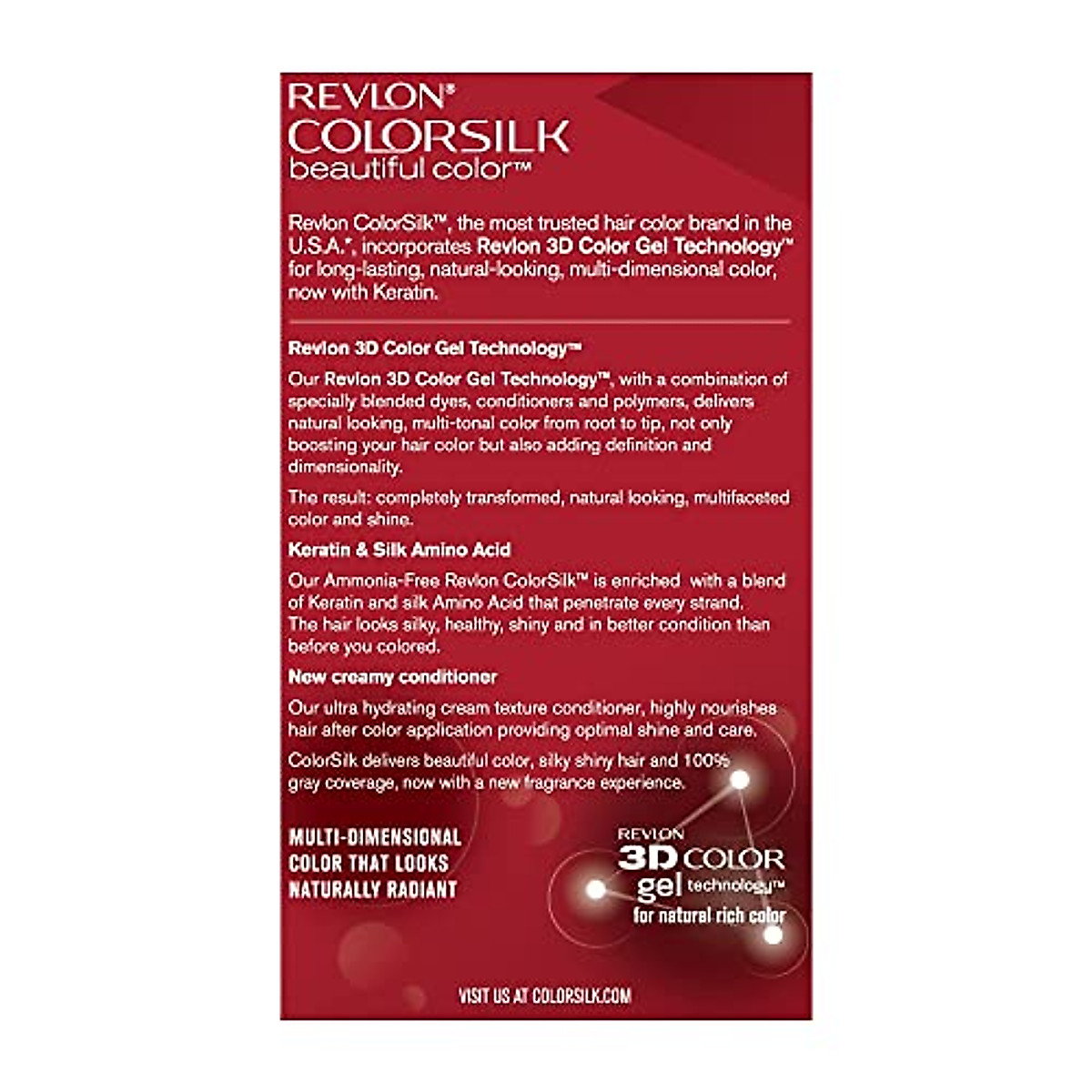 Revlon Colorsilk Hair Color 60 Dark Ash Blonde, Pack of 3