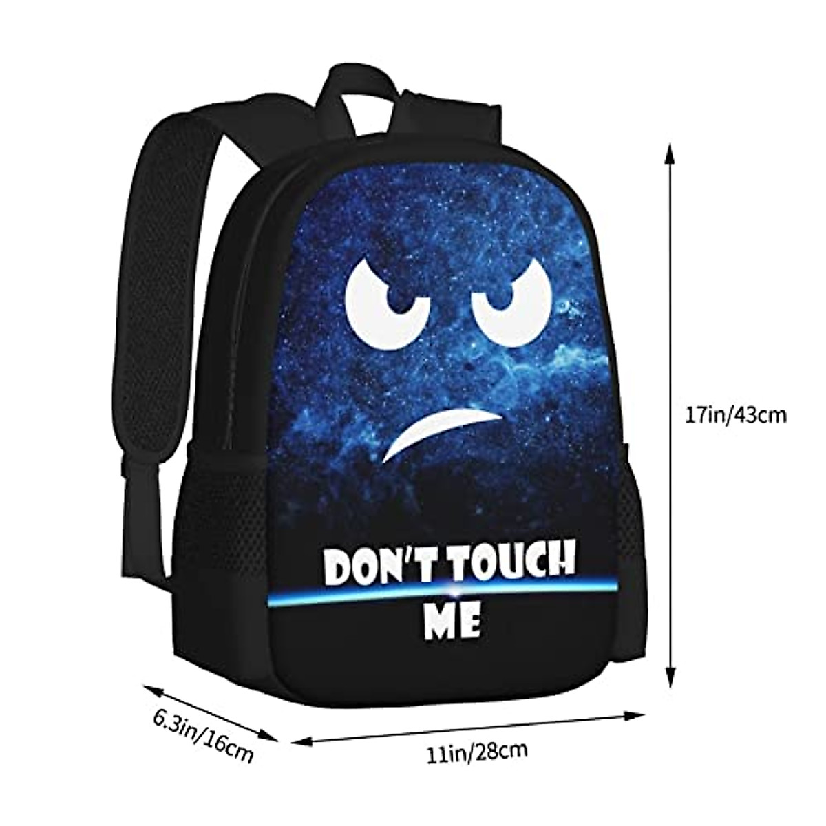 Don'T Touch Me Bag Backpack Student Backpack Cartoon Backpack Large Capacity 17-Inch Backpack