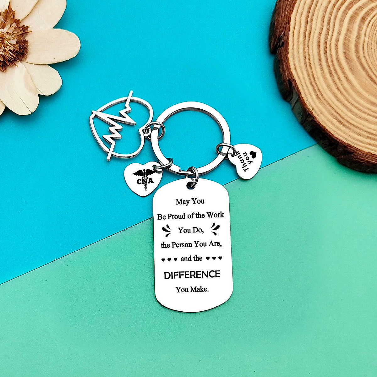 CNA Gifts Keychain Certified Nursing Assistant Gifts Thank You Jewelry Gifts for CNA Nursing School Medical Student Gifts Appreciation Gift Coworker Going Away Retirement Gifts Nurses Week Gifts