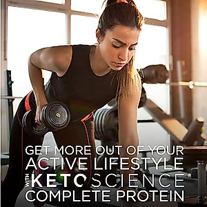 Keto Science Ketogenic Meal Shake Vanilla Dietary Supplement, Rich in MCTs and Protein, Packed with Collagen, Vitamins and Minerals, Keto and Paleo Friendly, Weight Loss, (14 servings), 20.49 Oz