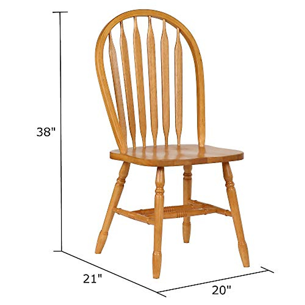 Sunset Trading Oak Selections Dining Chair, Light Finish
