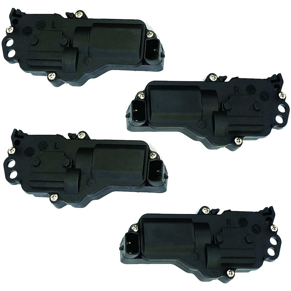 SYERAL Power Door Lock Actuators 4 Packs Lock Actuators 746-148 746-149 Driver & Passenger Right & Left Side Door Latch Compatible for F150 F250 F350 Super Duty Mustang Ranger Lincoln
