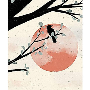 Mountain Wilderness Art Print - 8 x 10 Nature Forest Woodlands Cabin Unframed Artwork Lake House Outdoor Inspiration Poster Wildlife Pine Trees Landscape Calming Peaceful Plant Life Hiking Home Decor