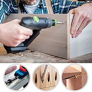 ZLMONDEE 14Pcs Pocket Hole Jig Kit, 15 Degree Woodworking Inclined Hole Jig with 6/8/10mm Drive Adapter for Woodworking Angle Drilling Holes, Angle Carpentry Locator Jig