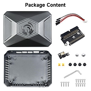 Waveshare Aluminum Case for Jetson Nano Developer Kit with GPIO Adapter ONLY for Waveshare Jetson-Nano-DEV-KIT