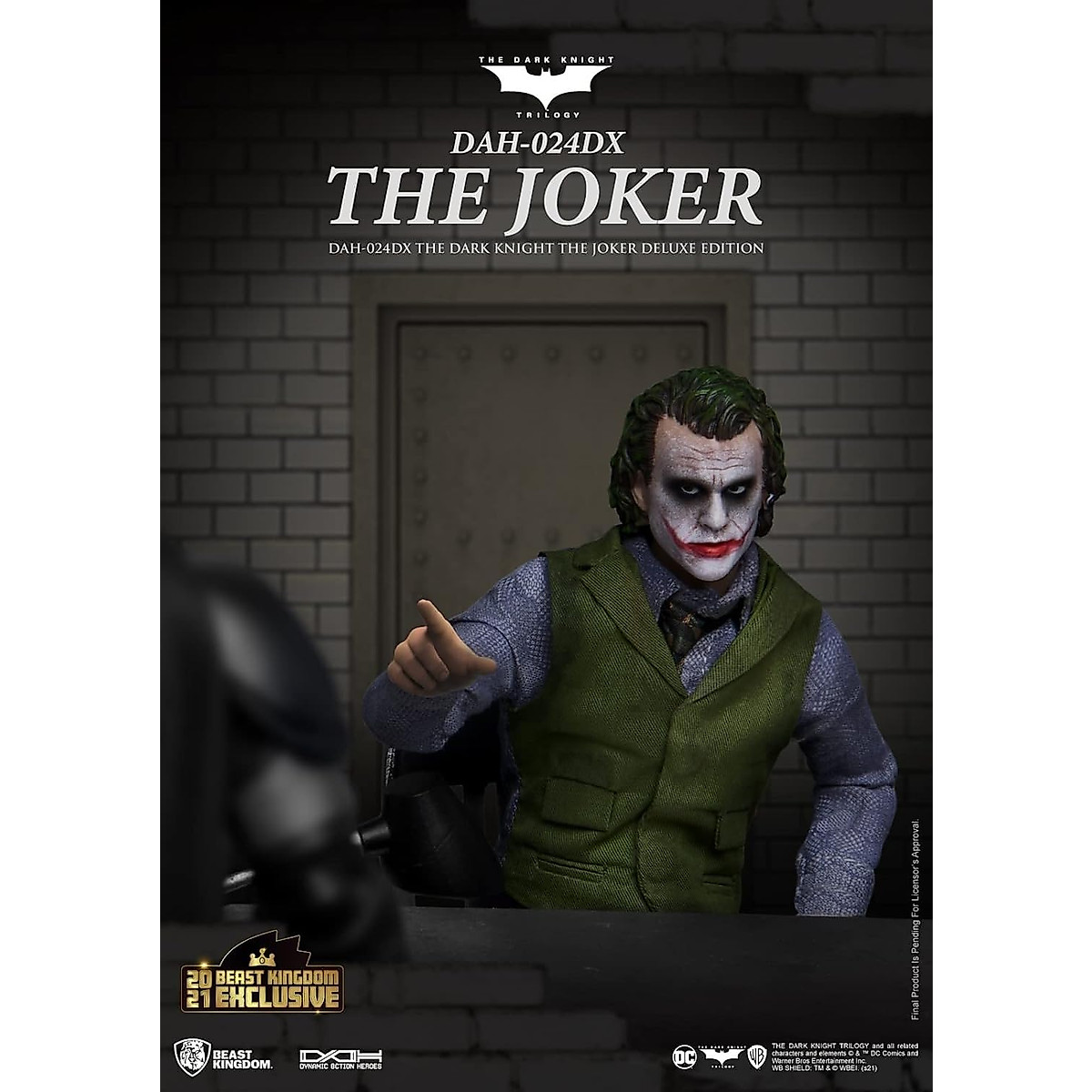 Beast Kingdom The Dark Knight: The Joker DAH-024DX Dynamic 8ction Deluxe Action Figure