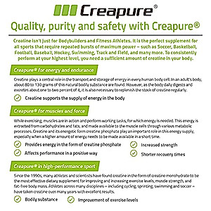 Genius Micronized Creatine Monohydrate Powder, Post Workout Supplement, Unflavored - 100% Naturally Flavored & Sweetened - Supports Muscle Building, Cellular Energy & Cognitive Function – 170g