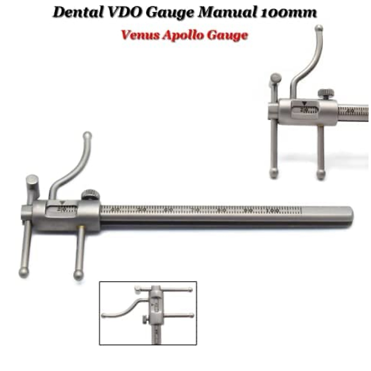 MEDSPO Professional Dental Orthodontic Gauge | Bracket Height Moveable Adjustable Locator | Positioning Measuring | Dentist Lab Measuring Instruments (Dental Venus Apollo Gauge)