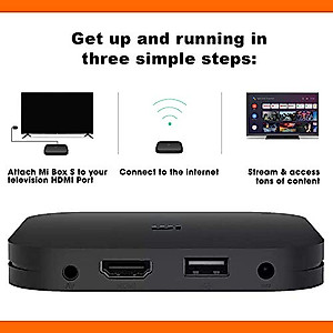 Xiaomi Mi Box S 4K HDR Android TV with DBA Streaming Media Player with Remote Control Google & Voice Assistant