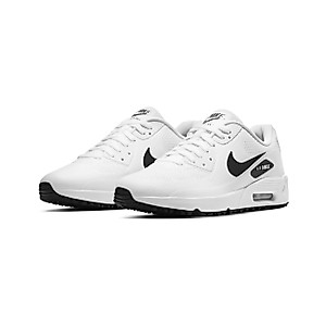 Nike Men's Air Max 90 G Spikeless Golf Shoes, White/Black, 11