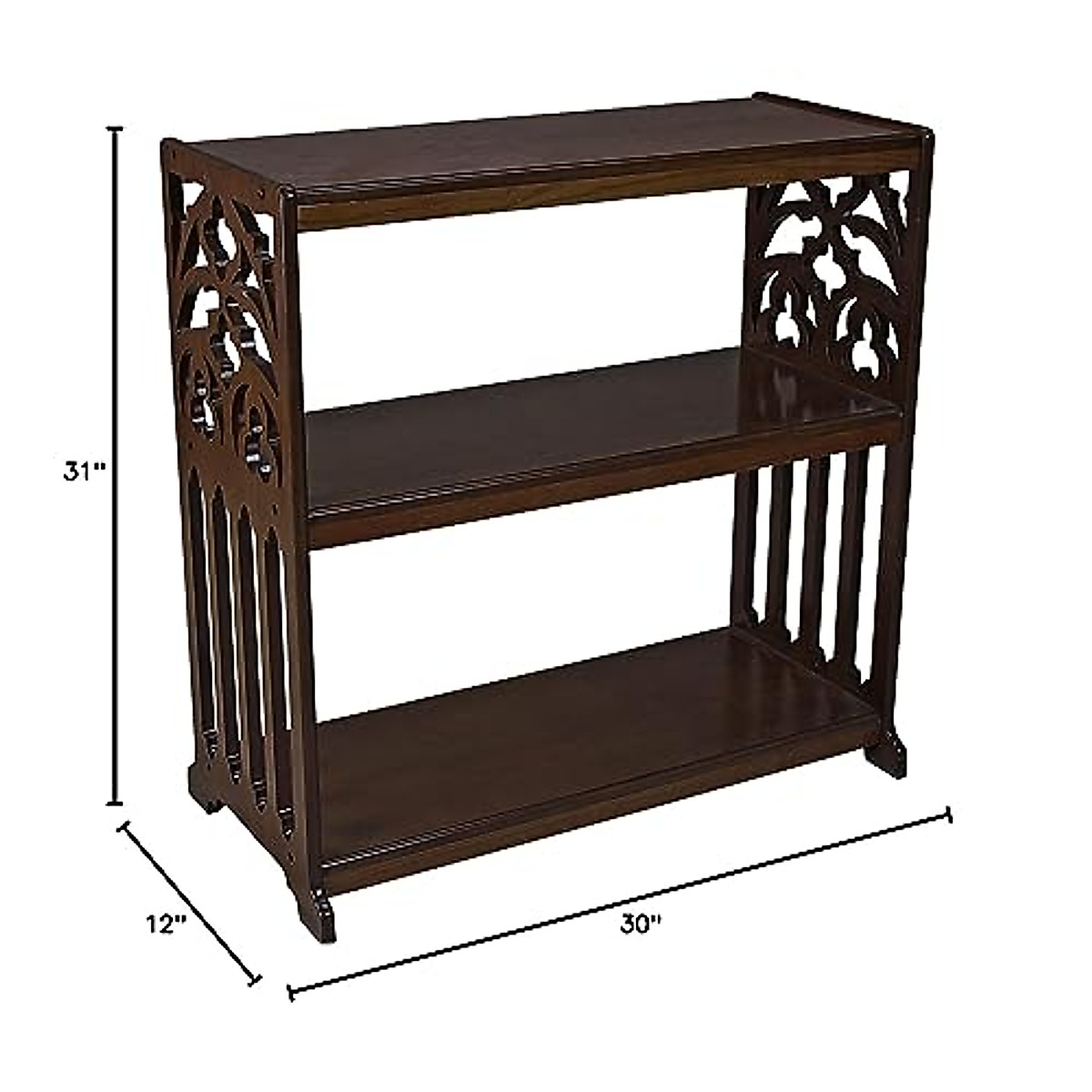 Design Toscano St. Thomas Aquinas Gothic Wooden Bookshelf