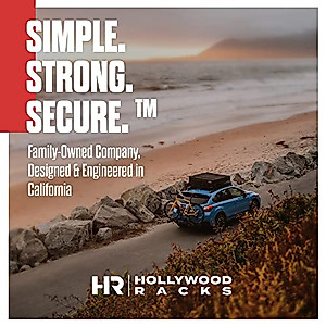 Hollywood Racks Destination E Hitch Bike Rack with Ramp for 2 Bikes up to 70 lbs Each - Secure, Lockable Electric Bike Rack - Premium, Foldable Bicycle Car Racks for Standard or E-Bikes