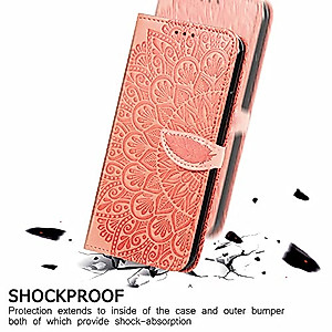 ONV Wallet Case for OnePlus N20 -Solid Color Emboss Feather Flip Phone Case with Strap Card Slot Magnet Leather Shell Flip Stand Cover for OnePlus N20 [MZY] -Orange