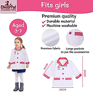 Cheerful Children Toys Doctor Costume For Kids Doctor Costume - Kids Lab Coat - Career Day Costume For Kids - Kids Doctor Coat