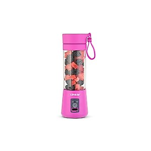 Linsar Purple Portable Blender for Shakes and Smoothies with Durable Stainless Steel Blades for Powerful Blending Performance, USB Rechargeable for Office, Gym, Kitchen and travel