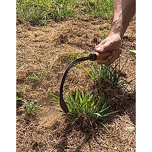 Grampa's Garden Hook - Weed Puller & Hand Cultivator Tool - Simple Design for Weeding, Digging, Edging & Planting - Lightweight & Durable Easy to Use Weeding Tool