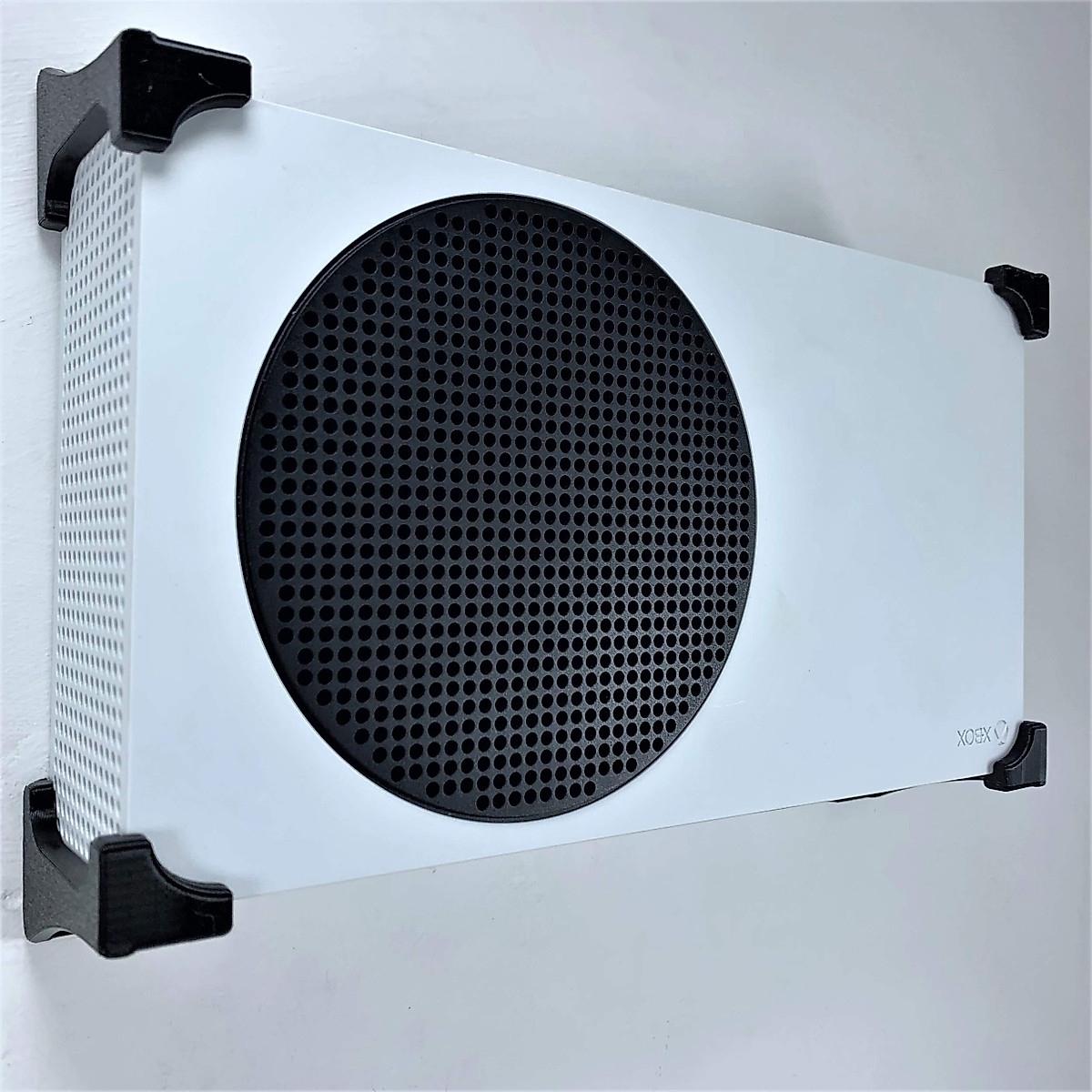 3D Cabin Product Compatible with The Xbox Series S Wall Mount Wall Bracket Holder Four Corner Black