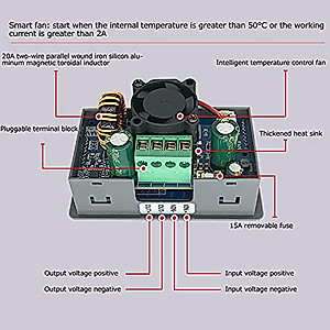 DC Power Supply Variable 50V 8A Adjustable Switching Regulated Power Supply with LED Display