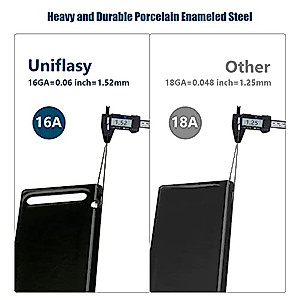 Uniflasy Grill Replacement Parts Kit for Smoke Hollow 6500 6800 PS9500 PS9900 SH5000 SH9916 16 1/2 Inch Porcelain Steel Heat Plate Shield Stainless Steel Pipe Burners 3 Packs