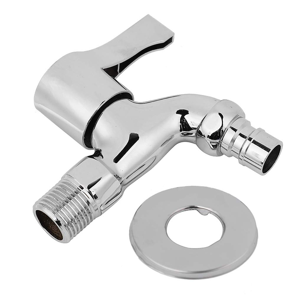 Water Faucet Copper Bathroom Water Faucet Silver Kitchen Sink Faucet Bath Faucet Metal Handle Single Cold Tap G1/2,Shower