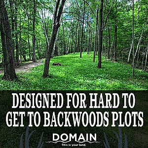 Domain Outdoor No BS Deer Food Plot Seed for Deer, 1/4 Acre, Finally a No Till Mix with Zero Fillers, No Heavy Equipment Required - Forage Oats, Clover, Forage Rape, Chicory, Radish