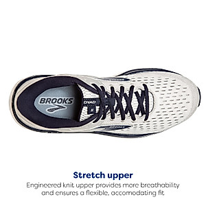Brooks Men's Dyad 11 Running Shoe - Antarctica/Grey/Peacoat - 11 Medium