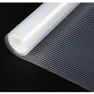 8pcs Refrigerator Liners for Shelves Washable, Fridge Shelf Liners Nonslip, Refrigerator Mats Liner for Glass Shelves, Shinywear Fridge Liners for Freezer Cupboard Cabinet Drawer, Clear