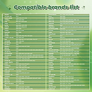 Universal AC Remote Control - 6000 in 1 LCD A/C Conditioning Controller for Multiple Brands Including Mitsubishi, Toshiba, Hitachi, Fujitsu, Daewoo, LG, Samsung, Electrolux, Sanyo, and AUX