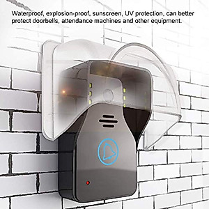 Plastic Rain Cover, Waterproof PV Plastic Rain Cover Waterproof Shell for Door Access Control Keypad Controller Rainproof Cover Sell Protector,Ring doorbell Cover
