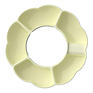 HIGHGO Snack Bowl for Stanley 40 oz Tumbler with Handle,Reusable Divided Tray Platter Food Storage Containers,Snack Ring for Stanley Cup Accessories,Snack Bowl Cream (White)