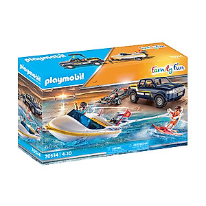 Playmobil Pick-Up with Speedboat