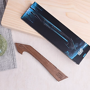 FINDKING Walnut Knife Edge Guard, Wooden Magnetic Knife Sleeve for Counter, Drawer, Knife Bag, Light, Portable Blade Sheath Cover, Suitable for 8" Japanese Kitchen Knife (Knife Not Included)