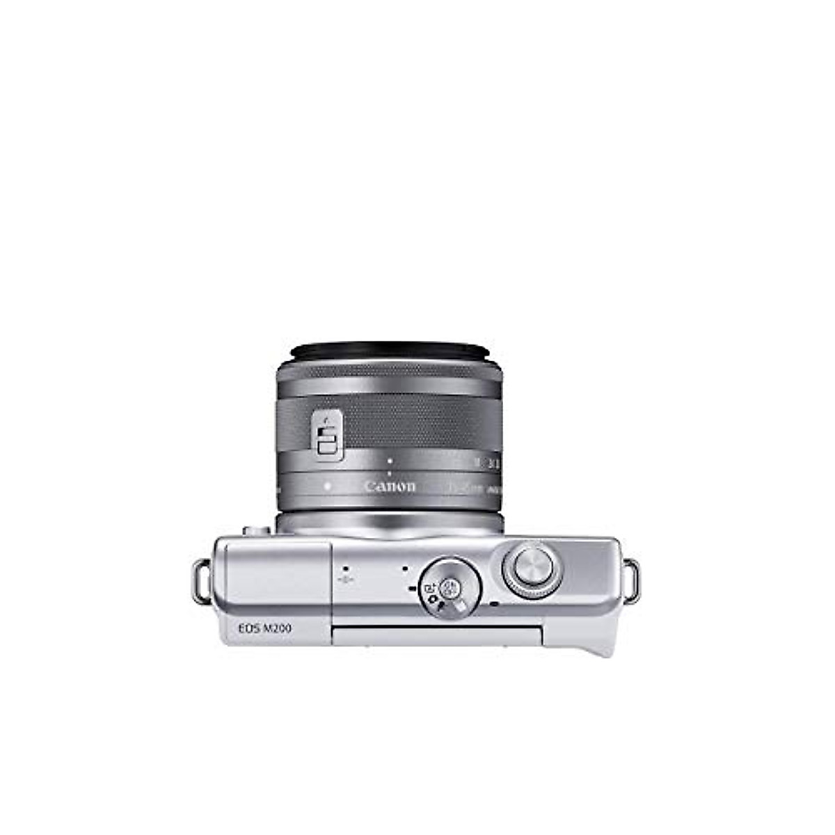 Canon EOS M200 EF-M 15-45mm is STM Kit (White) (Renewed)
