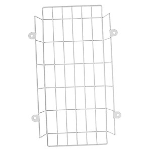 GAROZATION Exit Light Signal Signs Outdoor Emergency The Wire Exit Sign Damage Stopper Wire Exit Sign Cage Wire Guard Exit Sign Protective Cover Guards Protector Wall Gaurd Fixture White Iron