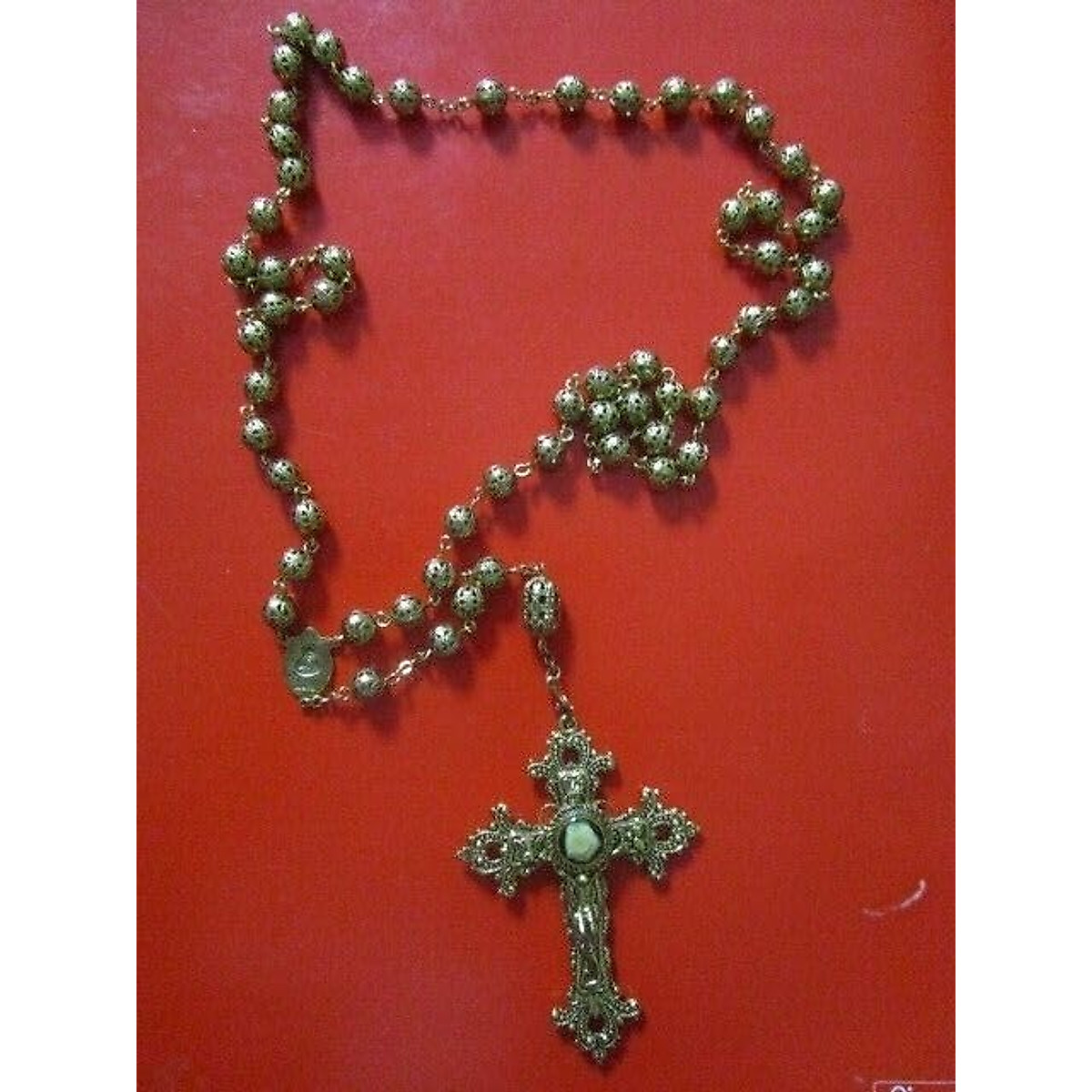 Rosary Christianity Prayer Reliquary Compatible with RELIC Compatible with Vintage PEALS Beads Filigree PICK1 (Number: 1- Golden Filigree)