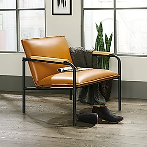 Sauder Boulevard Café Lounge Chair, Metal Camel finish