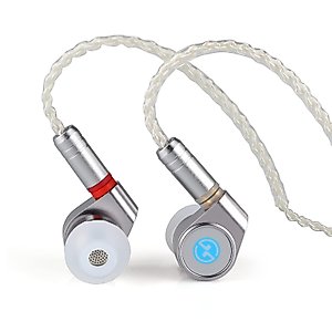 Linsoul 2022 Upgraded TIN HiFi T2 DLC 2DD 10mm Dynamic Driver in Ear Monitor Earphone with Detachable 0.78mm 2Pin 5N 8 Core Silver-Plated Cable, Aluminum Cavity for Audiophile DJ Musician