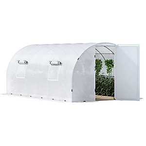 Papababe 20x10x7.5 FT Extra high Large Walk-in Greenhouse for Outdoors ...